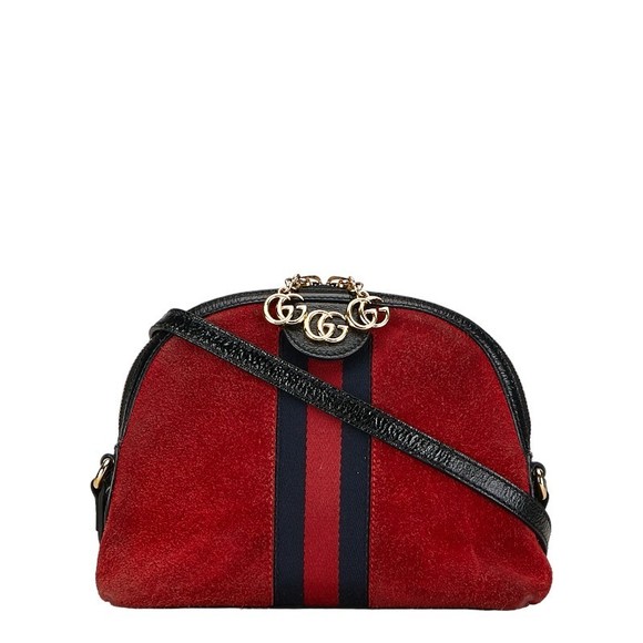 Gucci | Bags | Gucci Ophidia Sherry Line Crossbody Shoulder Bag Red ...